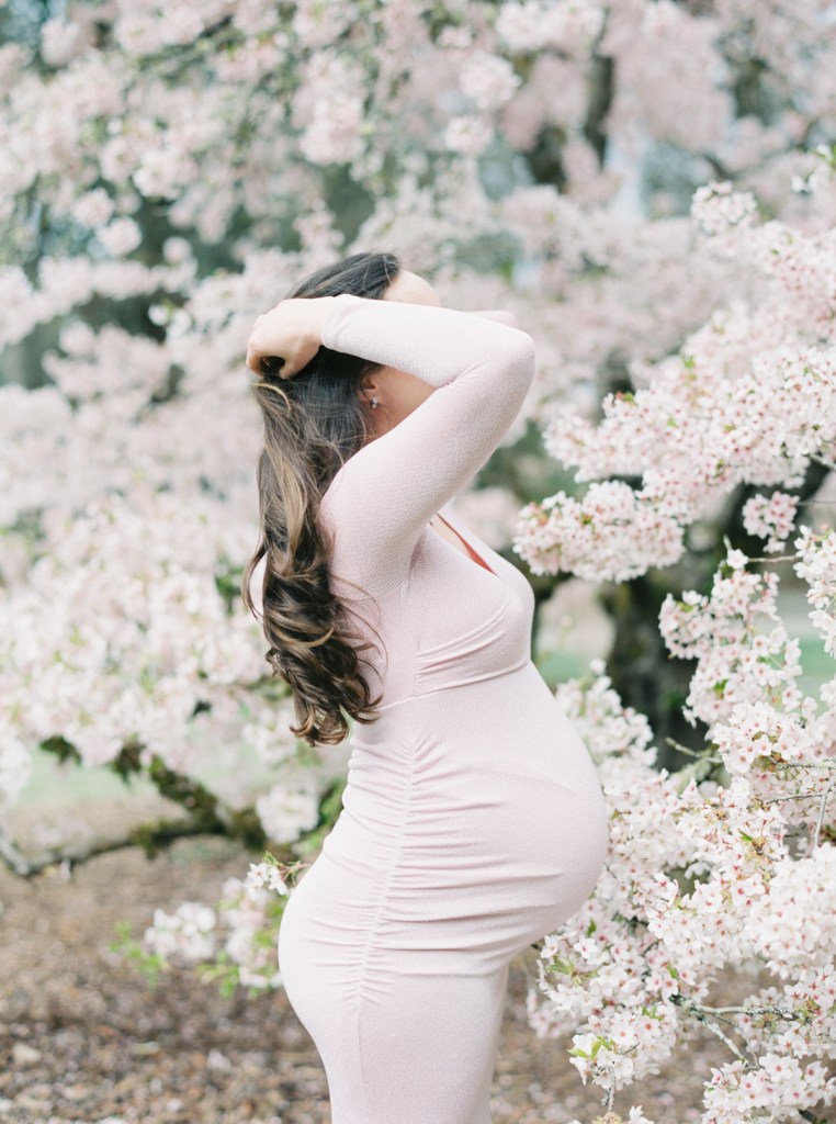 Spring Maternity Session - at UW Arboretum - on Film